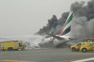 Dubai airport fire: Emirates plane ‘explodes’ on the runway after ...