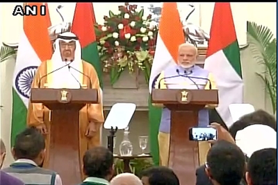 PM Narendra Modi and Abu Dhabi Crown Prince issue joint statement in ...