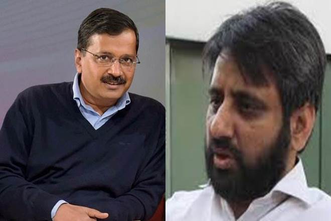 Arvind Kejriwal visits suspended Aam Aadmi Party MLA Amanatullah Khan ...