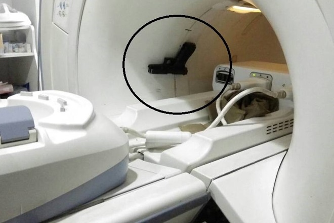 BJP leader Satyadev Pachauri’s pistol stuck in Rs 5 crore MRI machine ...