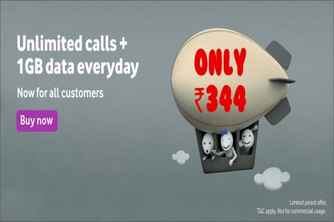 Vodafone new Rs 344 recharge offer: Get unlimited calling and 1GB data ...