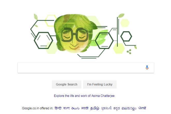 Google honours trailblazer Asima Chatterjee on birth centenary ...