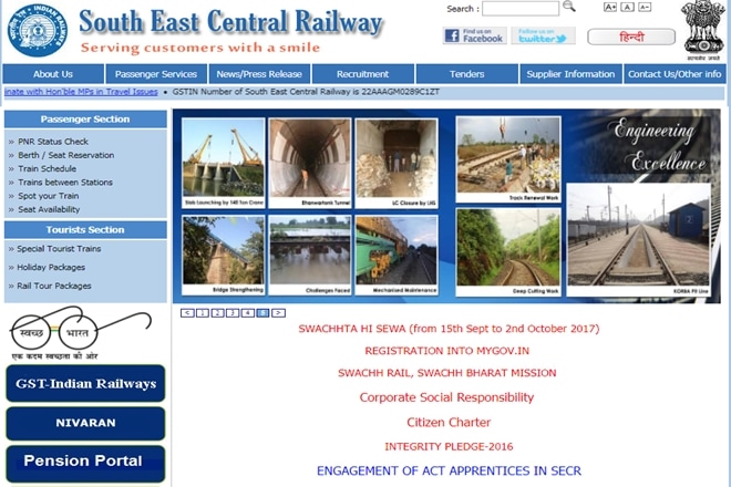 Railways recruitment 2017: 313 new vacancies announced at secr ...