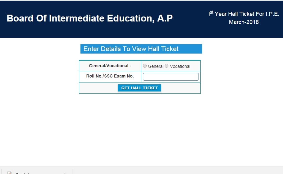 AP Intermediate 1st-year, 2nd-year hall tickets 2018 released on ...