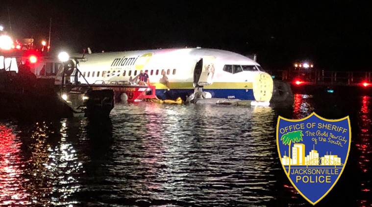 Probe begins after Boeing 737 slides off runway into Florida river ...