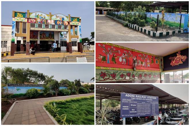 Indian Railways gives a major facelift to Adoni station on Mumbai ...