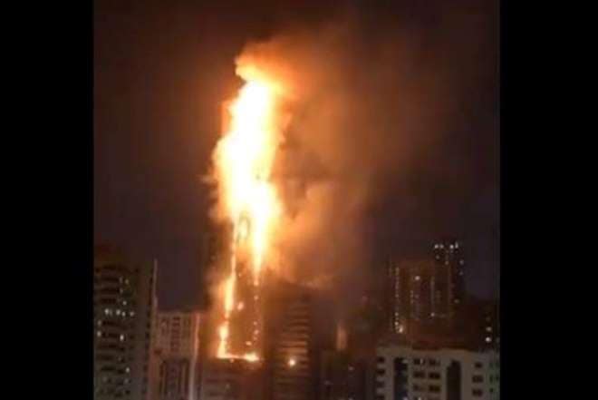 Sharjah fire update: Massive fire at Al Nahada residential tower with ...