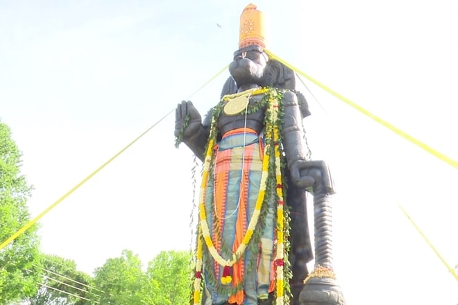 Tallest Hanuman statue in the US installed in Delaware - Lifestyle News ...
