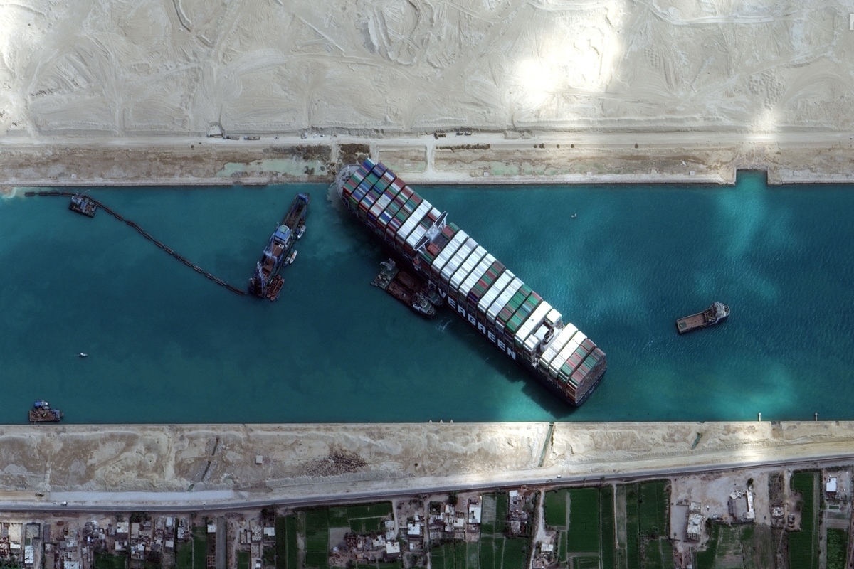 Suez Crisis: Ship blocking Suez Canal moves slightly, unclear when it ...