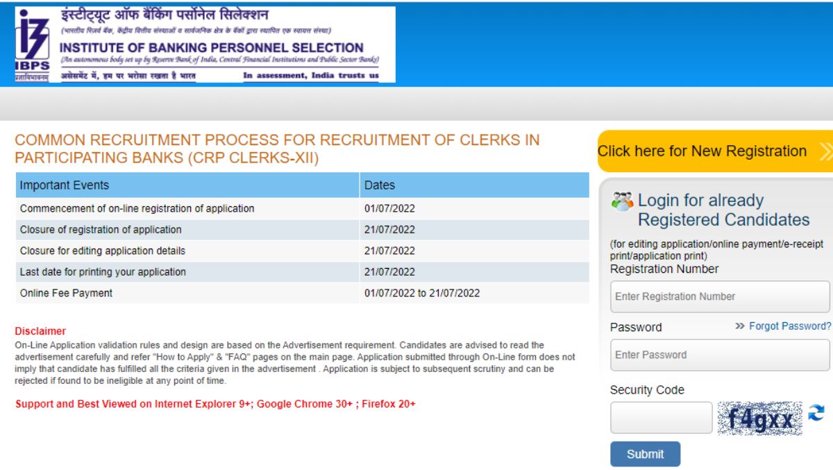 IBPS Clerk Notification 2022 (OUT) for over 6000 vacancies: Check ...