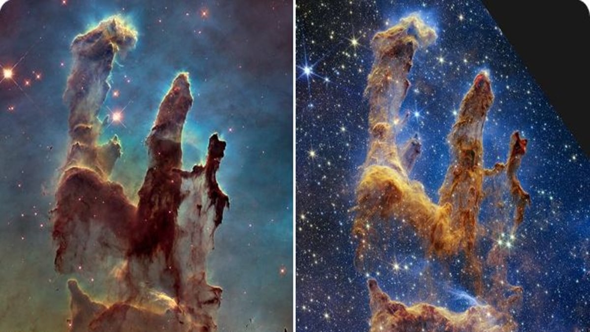 NASA: James Webb captures stunning pics of Pillars of Creation ...