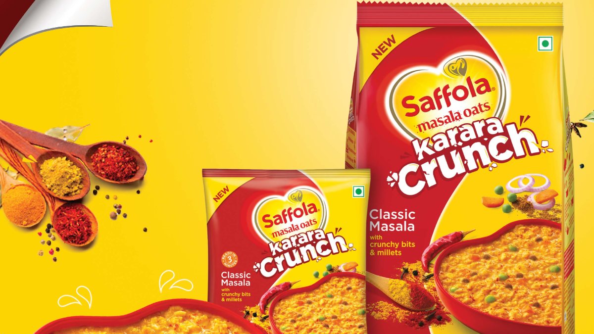 Saffola launches new 'Karara Crunch' masala oats - Brand Wagon News ...