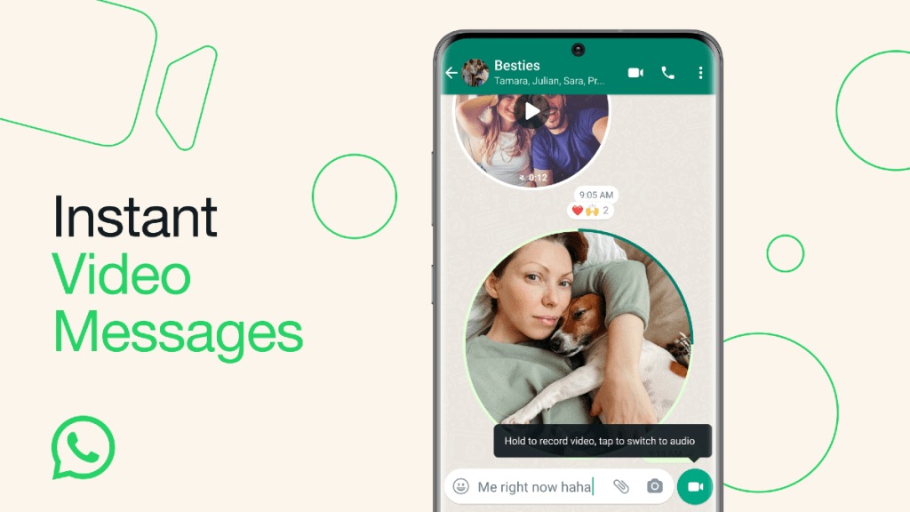 WhatsApp now lets you record short and share instant video messages ...