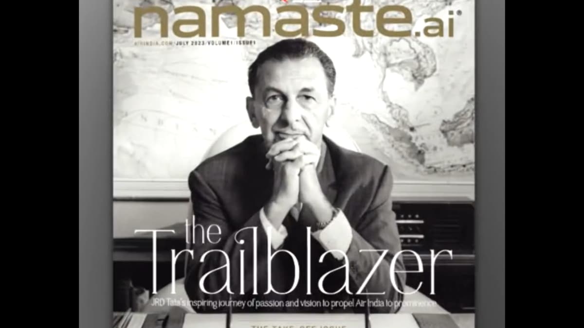 ‘Namaste.ai’! Air India’s new in-flight magazine feature its Founder ...