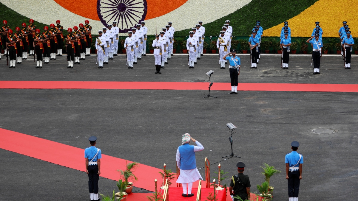 A grand stage set: 77th Independence Day celebrations led by PM Modi at ...
