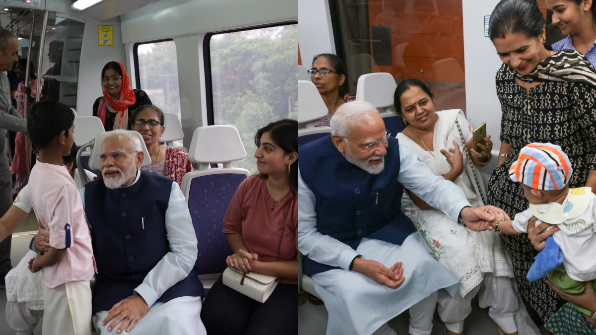 PM Modi's casual Delhi Metro commute and informal interactions win ...