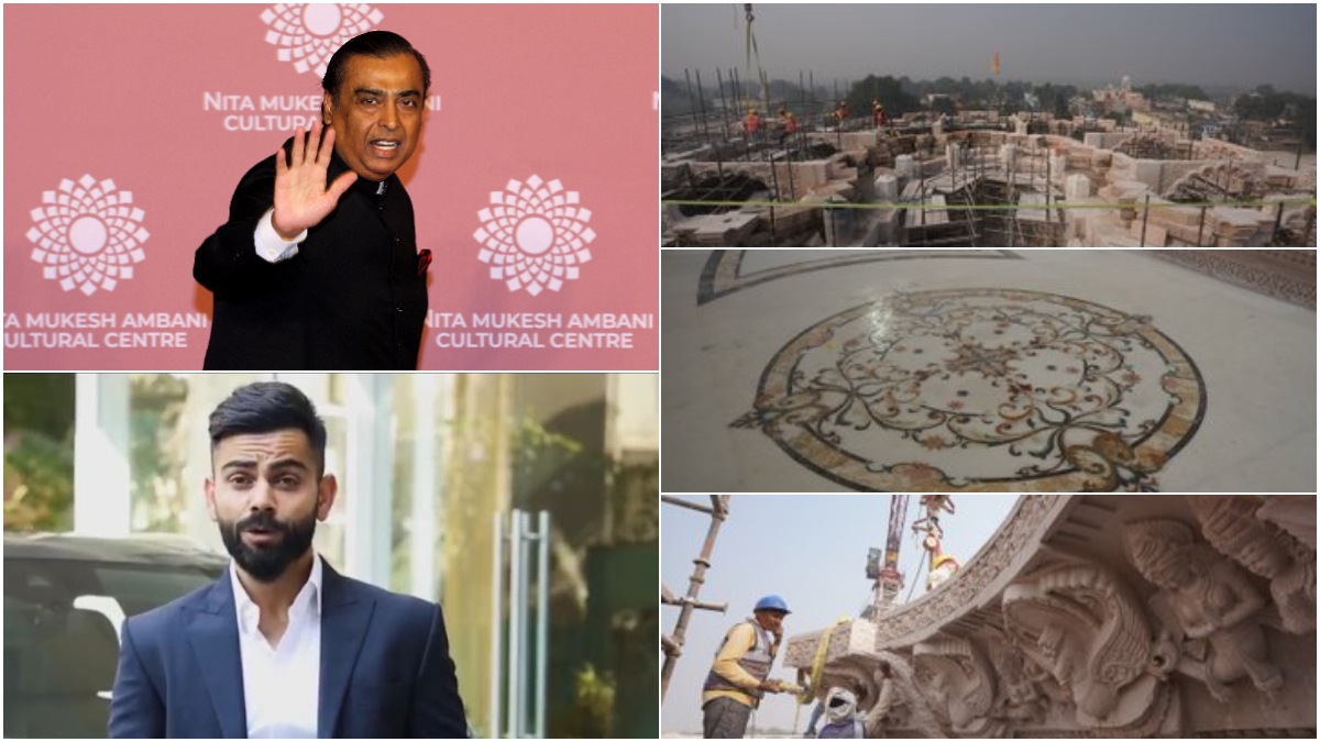 Ayodhya Ram Mandir inauguration: Ambani and Adani to Bachchan and Kohli ...