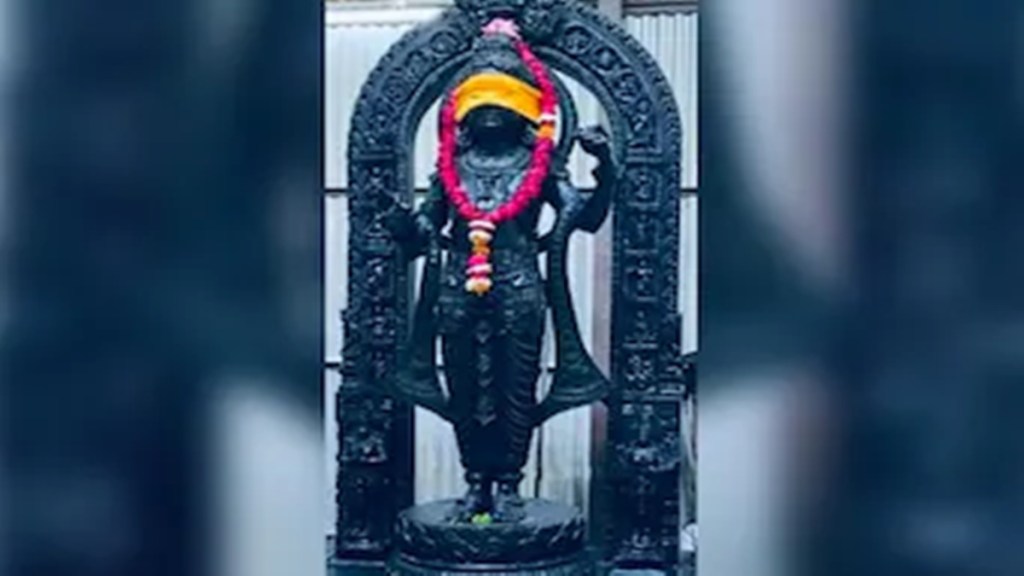 New photos of Ram Lalla idol placed inside Ayodhya temple emerge ...