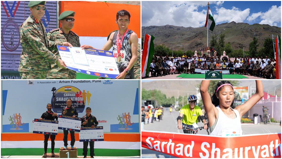 Honouring Heroes: Sarhad Shauryathon in Dras Celebrates Zoji La Battle ...