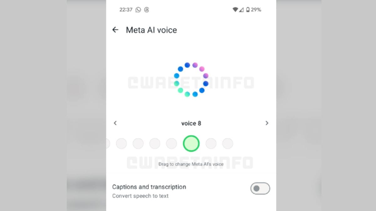 WhatsApp to soon let you voice chat with Meta AI, report says ...