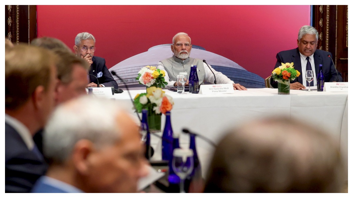PM Modi hosts roundtable with leading US Tech CEOs in New York - Key ...