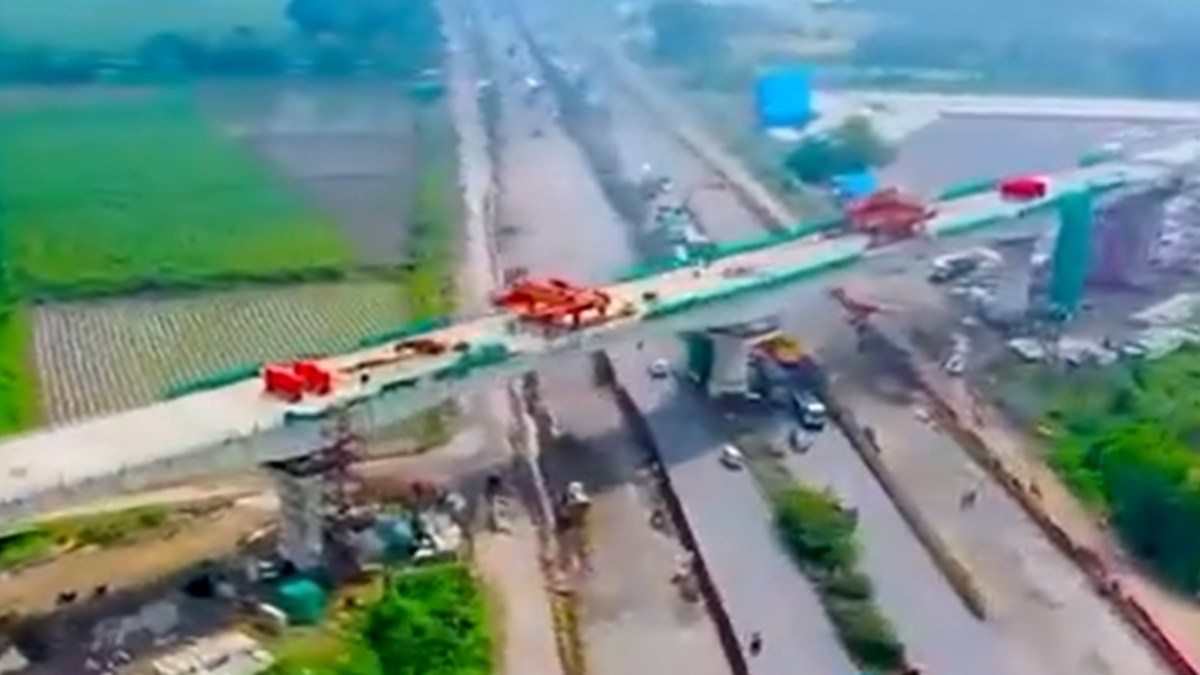 Mumbai-Ahmedabad Bullet Train project: 210-metre PSC bridge over NH-48 ...
