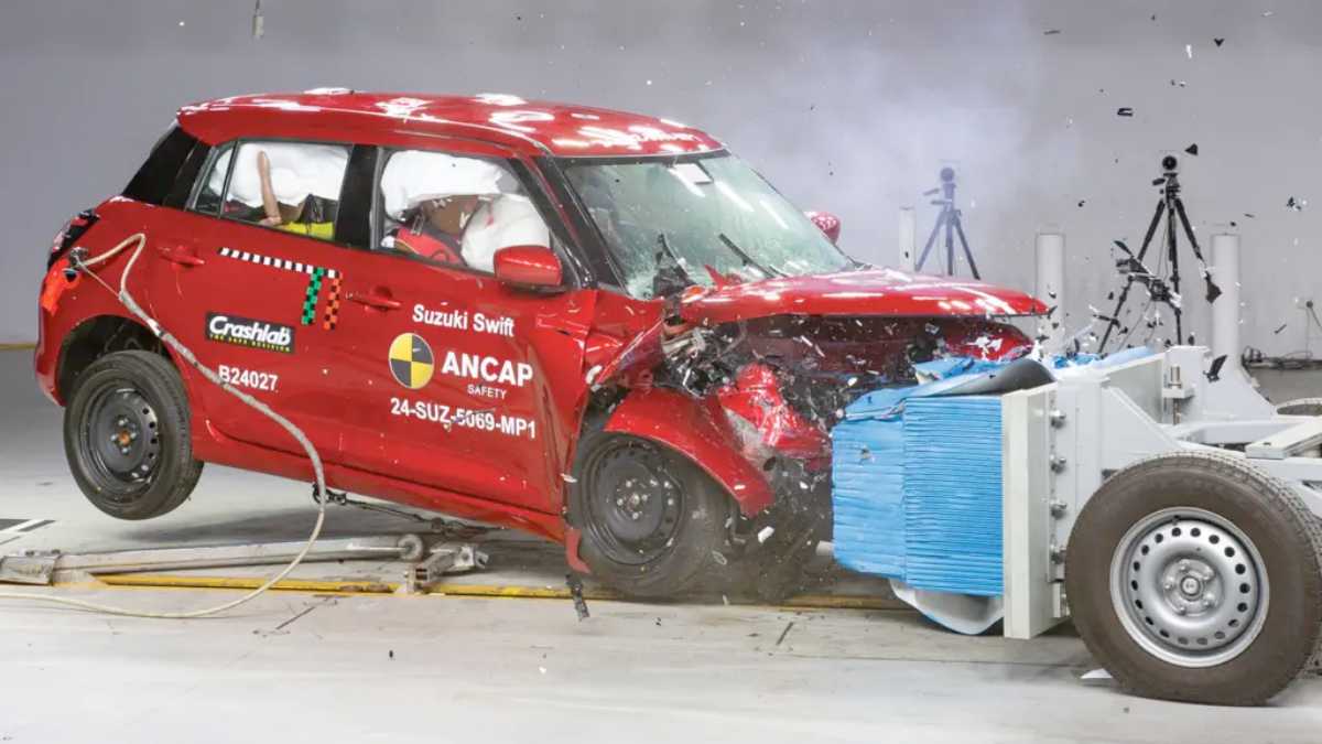Suzuki Swift ADAS trim gets 1 star rating in ANCAP crash test - Car ...