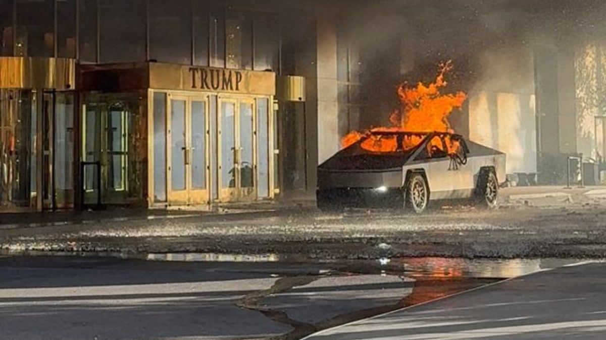 Tesla Cybertruck explodes in Las Vegas outside Trump hotel - Car News ...