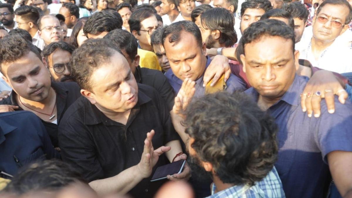 Bengal Education Minister Bratya Basu attacked by student protesters at ...