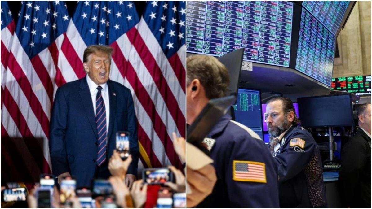 Donald Trump defends tariffs before corporate America as stocks sell ...