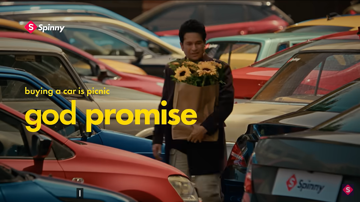 Sachin Tendulkar backs Spinny’s new ‘God Promise’ campaign - Brand ...