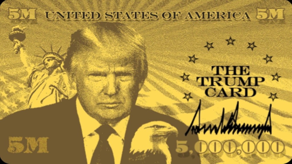 Trump gold card website goes live; Registration for $5 million gold ...