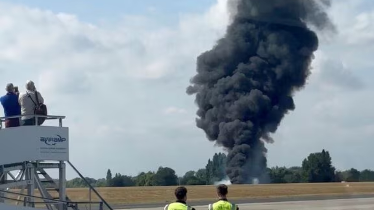 Four killed in fiery plane crash at London Southend Airport - World ...