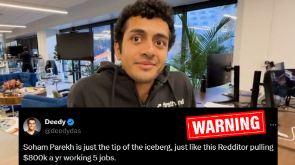 Soham Parekh 'just tip of iceberg' - Redditor pulls $800k a year with 5 ...