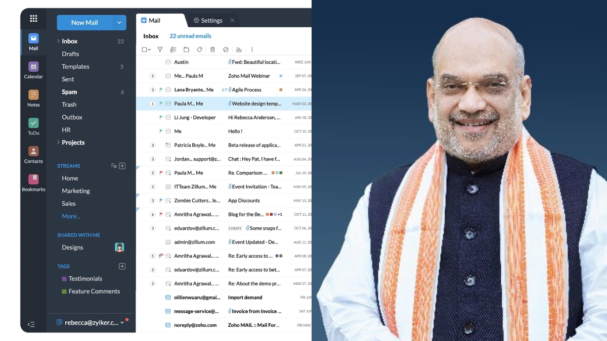 'I have switched to Zoho Mail, kindly note...,' says Union Home Minister Amit Shah - Technology ...