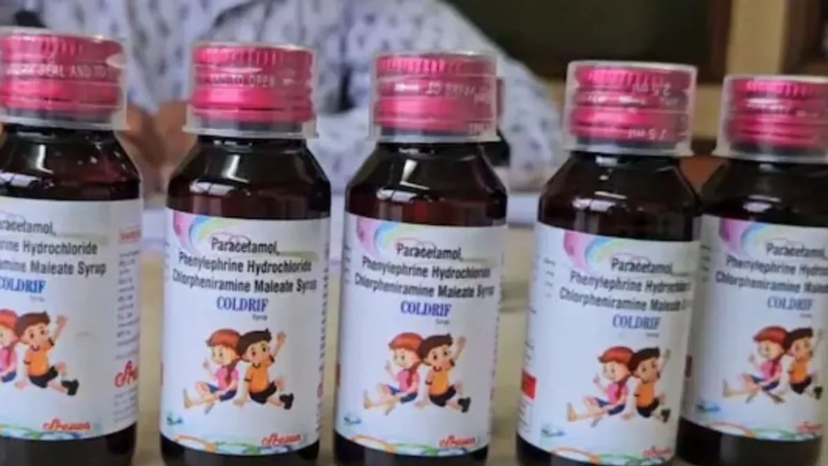 Coldrif Cough Syrup row: Sresan Pharmaceutical shut down, Tamil Nadu ...