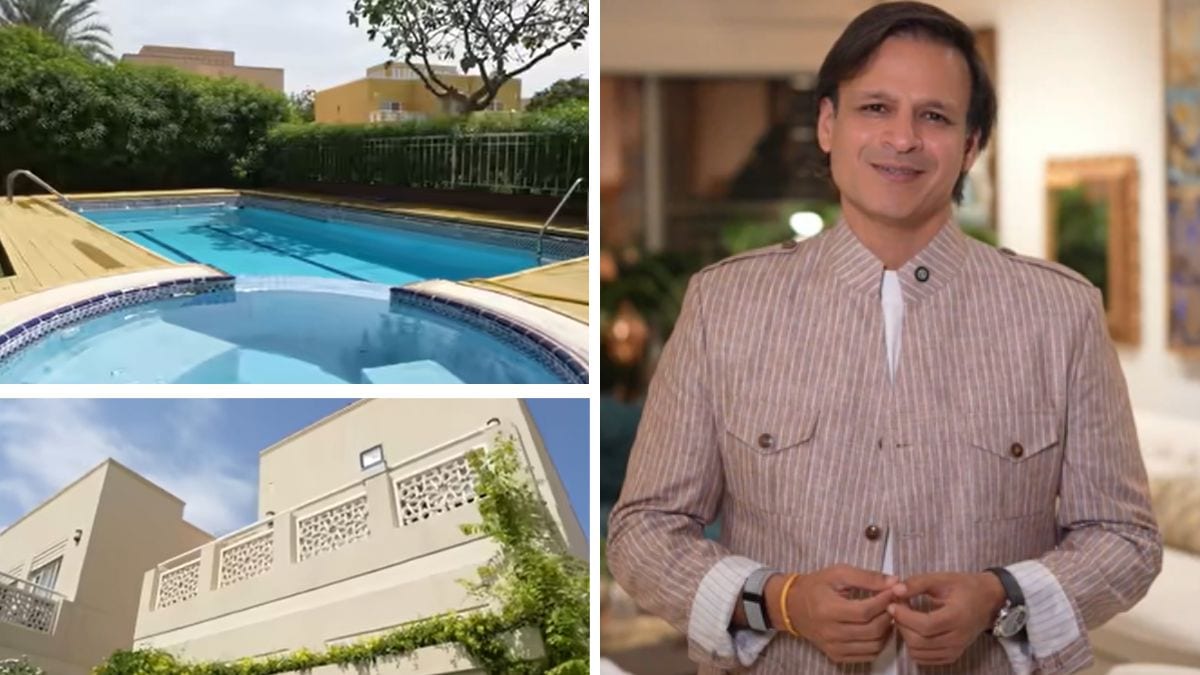 Inside Vivek Oberoi's lavish Dubai villa: Stunning swimming pools ...