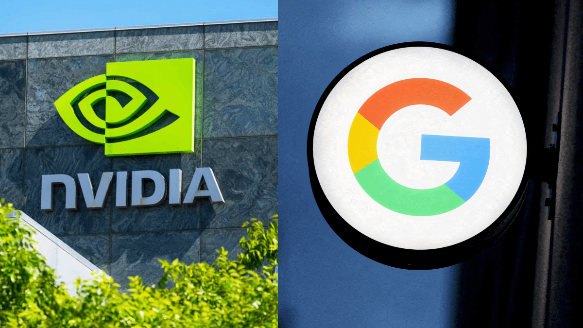 Google races toward a $4 trillion valuation as Nvidia shares slide. All ...