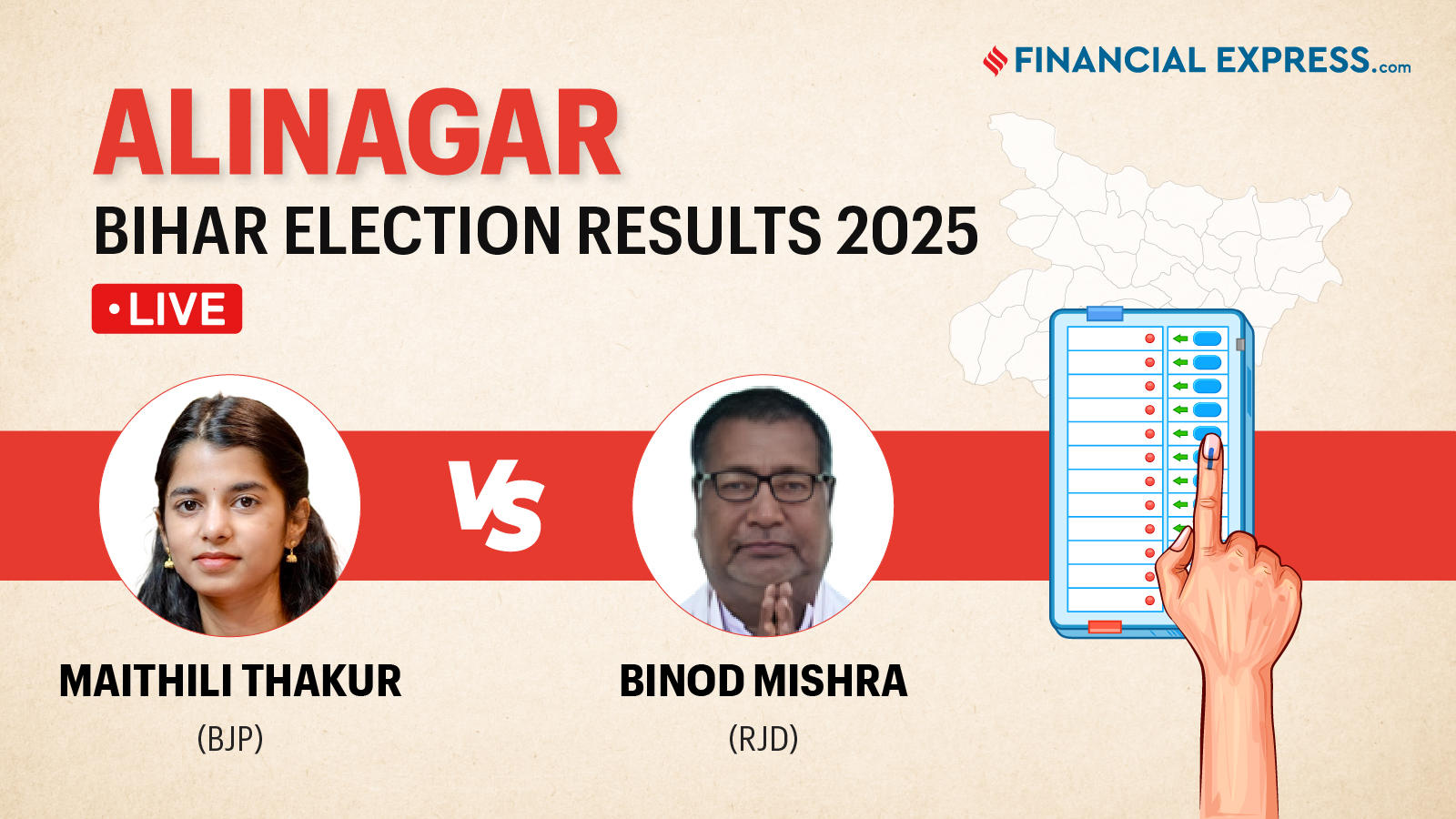 Alinagar Election Results 2025 Highlights: Maithili Thakur vs Binod ...