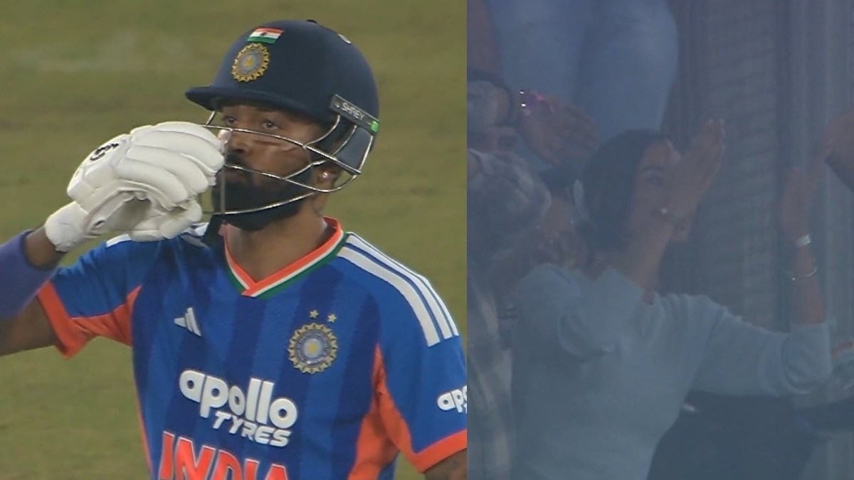 IND vs SA T20I: Hardik Pandya blows flying kiss to girlfriend Mahieka ...