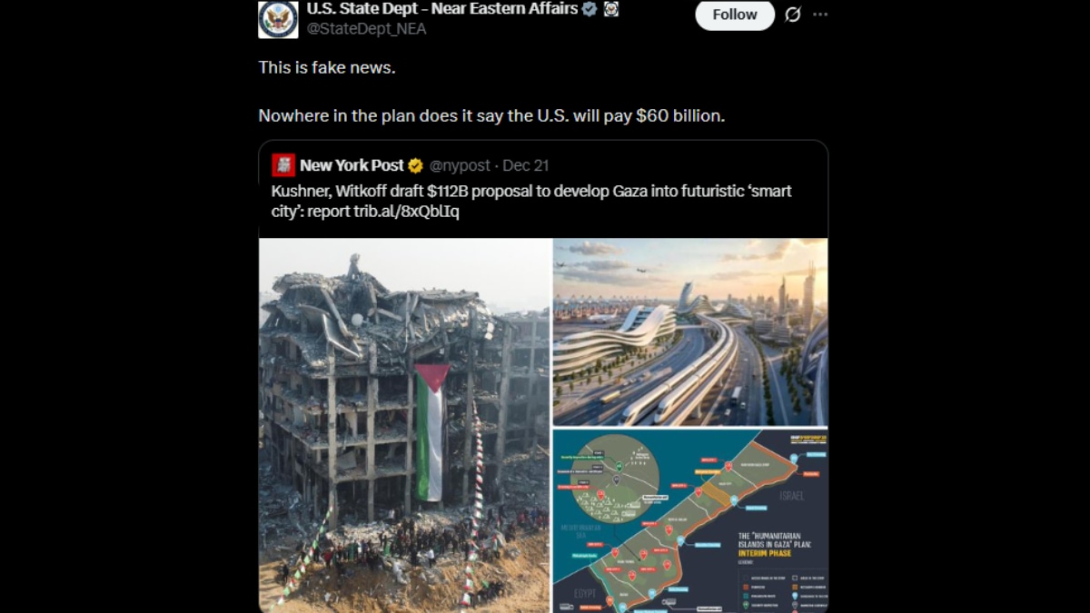 What is 'Project Sunrise'? Trump team denies financing $60bn for Gaza ...