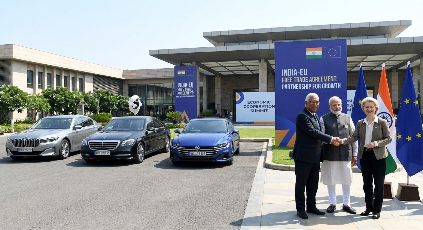 India-EU FTA: Duties on high-end European cars to be cut from 110% to ...