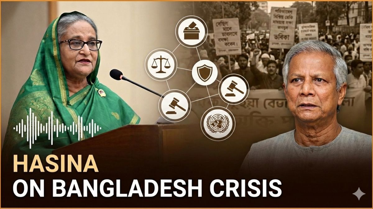 Overthrow the foreign-serving puppet regime': Sheikh Hasina lays out 5 ...