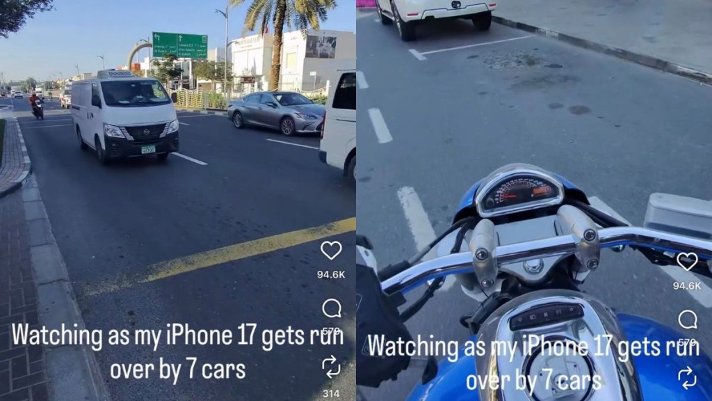 Apple iPhone 17 gets run over by 7 cars, still remains functional in ...