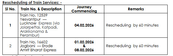 South Central Railway announces cancellations, diversions of several ...