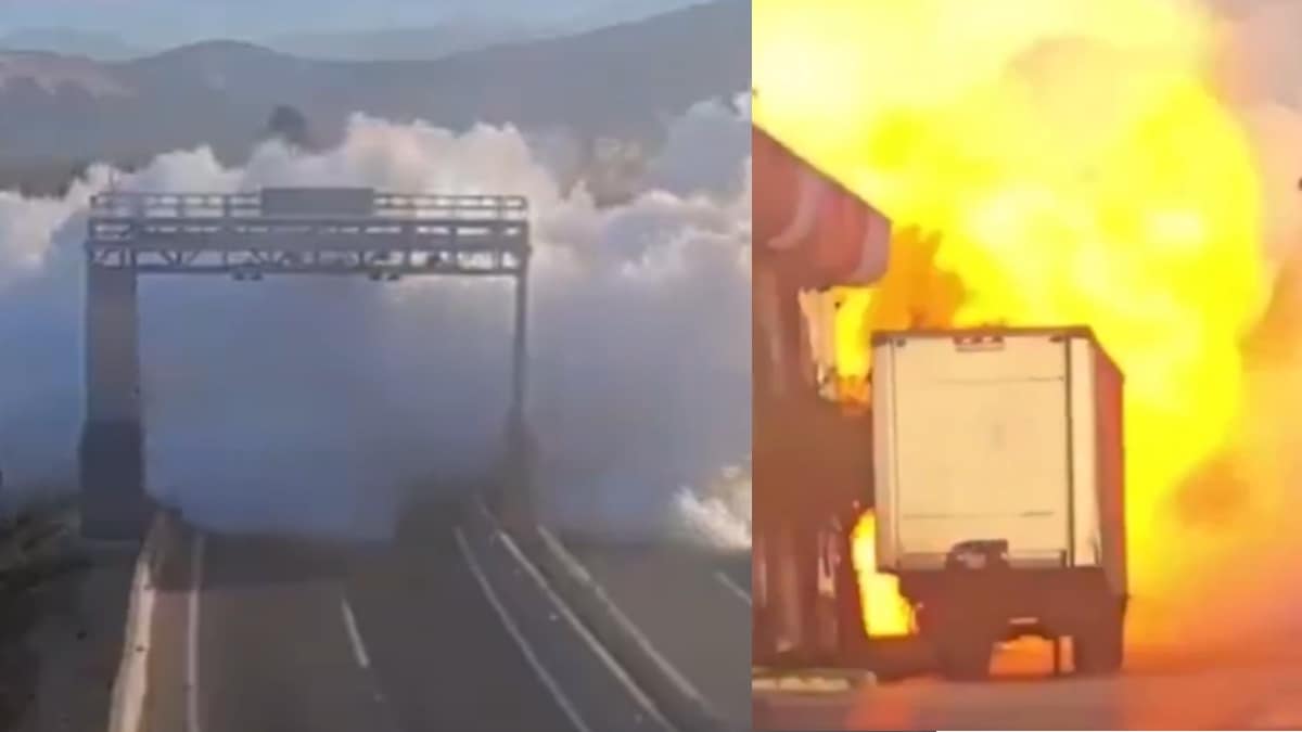 Watch: Terrifying CCTV footage when gas tanker explodes in Chile ...