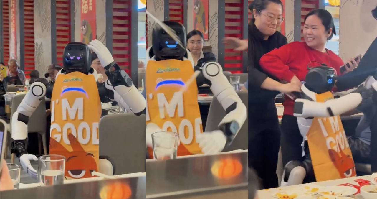 Viral dancing robot video: Restaurant blames human error for its 'table ...