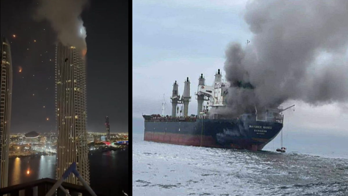 Dubai, Abu Dhabi Iran War Highlights: Debris falls on building in ...