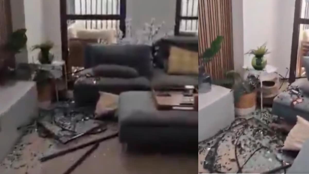 British expat captures miraculous escape after Iranian drone smashes in ...