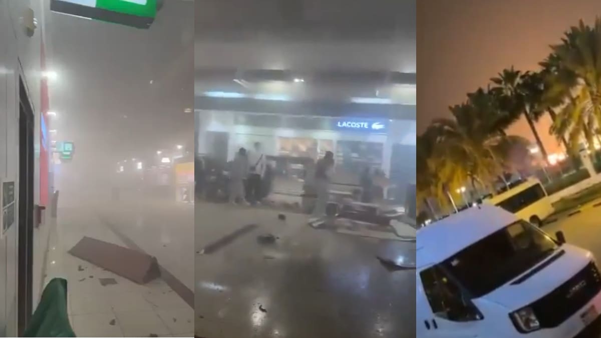 Middle East Airport Chaos: Drone hits Bahrain Airport, Fire at Jebel ...
